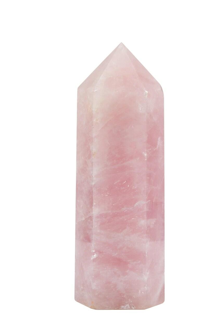 Crystals Gemstones Rose Quartz Crystal Tower Point Jewelry & Beauty ...