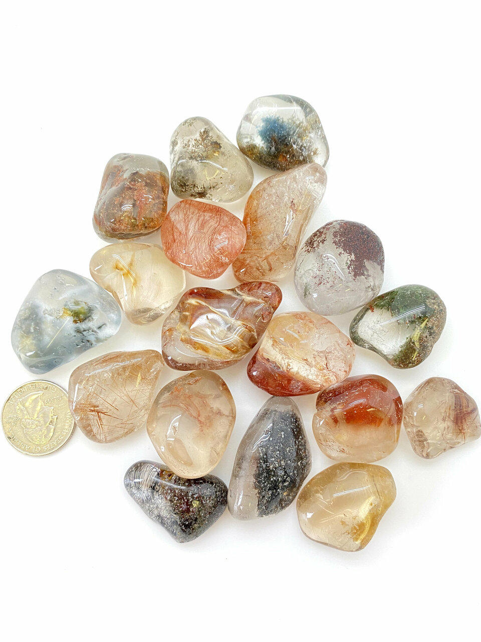 Home Décor Rocks & Geodes Rutilated Quartz Polished Home & Living etna ...