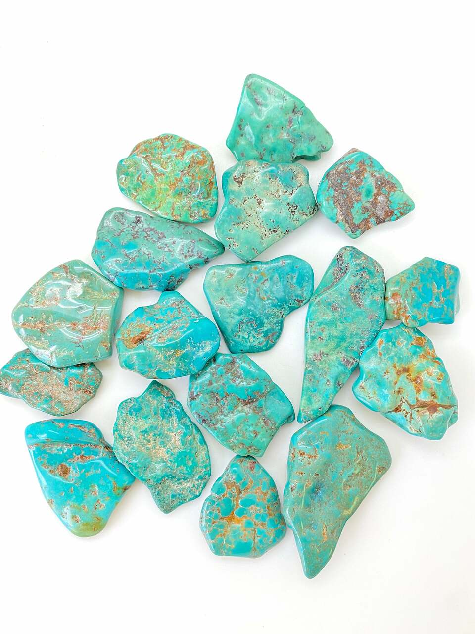 Tumbled Mexican Turquoise - Mexican Turquoise Tumbled Stone | New Moon ...