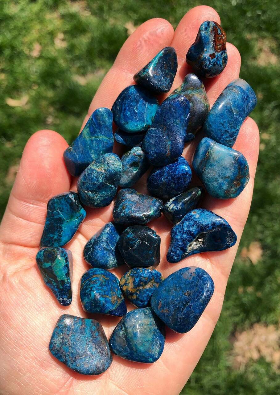 Tumbled Shattuckite - Shattuckite Tumbled Stone | New Moon Beginnings