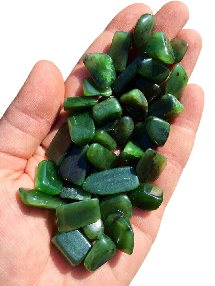 Nephrite Jade Tumbled Stone Polished