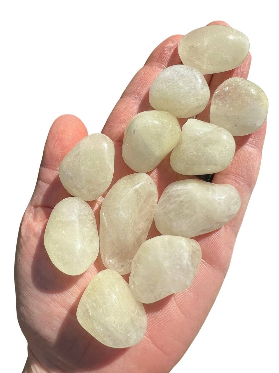 Sulfur Quartz Tumbled Stone | New Moon Beginnings