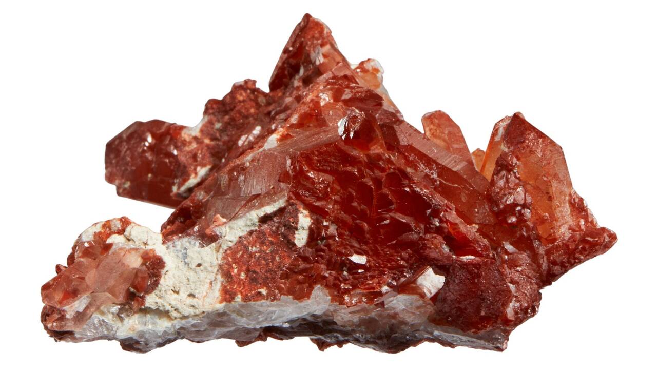 Hematoid Quartz Cluster (Red Quartz) - No.19 | New Moon Beginnings