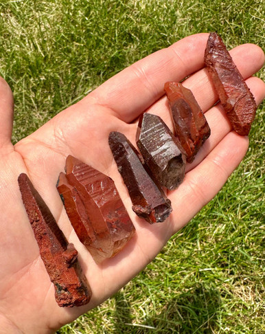 Raw Red Quartz Point | New Moon Beginnings