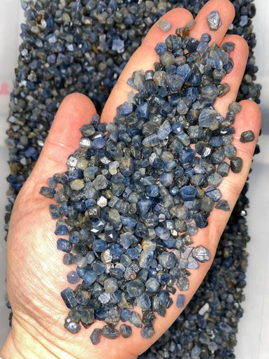 Bulk Blue Sapphire Semi-Polished Stone Chips (1 lb. Bag) | New Moon ...