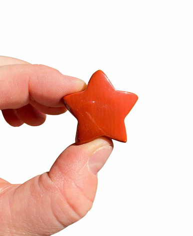 Red Jasper Star - Polished Stone | New Moon Beginnings