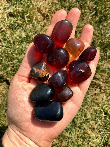 Tumbled Amber - Amber Tumbled Stone | New Moon Beginnings