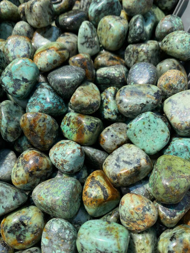 Tumbled African Turquoise - African Turquoise Tumbled Stone | New Moon ...