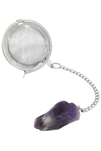 Raw Amethyst Crystal Tea Infuser | New Moon Beginnings