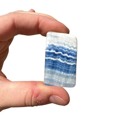 Blue Scheelite Stone Slice (Grade AAA) | New Moon Beginnings