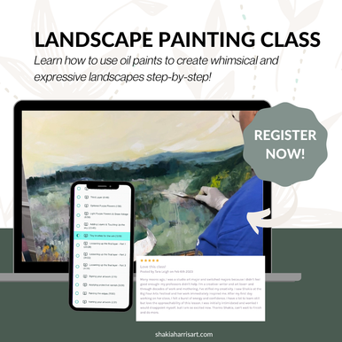 Painting Class: Abstract Impressionistic Landscape - Learn to paint online
