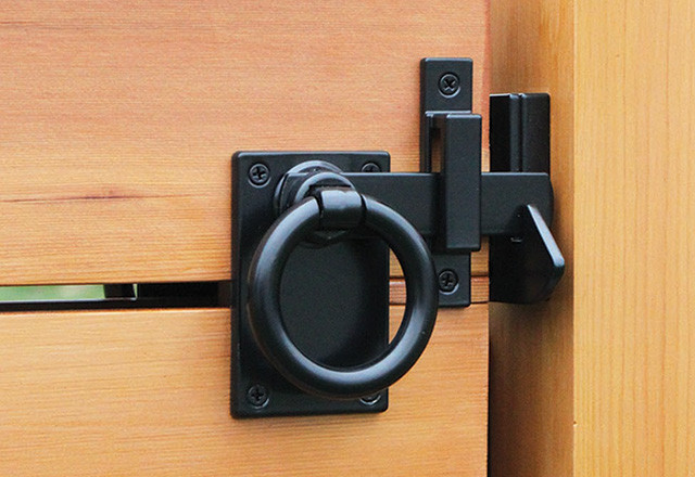 View Gate Latches by Type: thumb latch, ring latch, lever latch, bolt latch