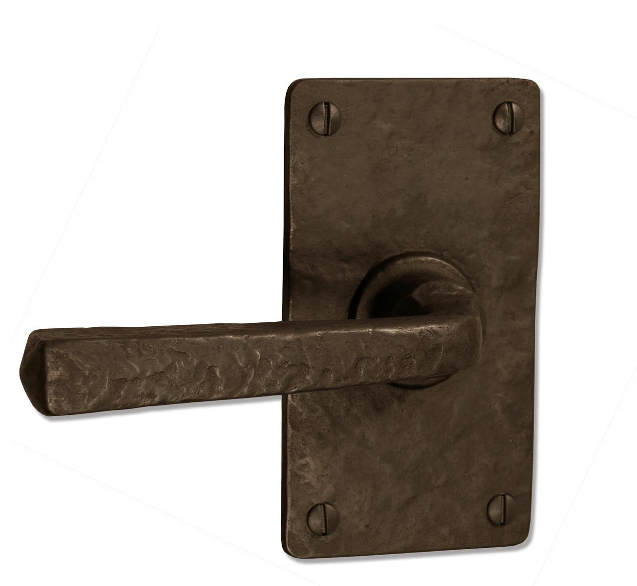 Bronze 5" Square Plate Contemporary Lever Latch Build Your Own Package
