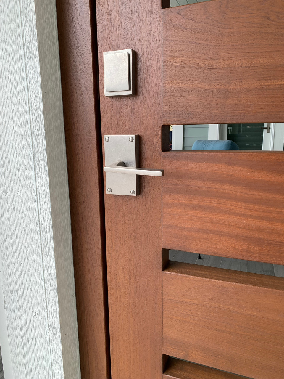 Gate Deadbolt Latch Lock, Silver Wood Gate Lock, Best Lock for Wood ...
