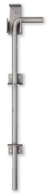 Brushed Stainless Steel Gate Stop - "L" Shape - 360 Yardware
