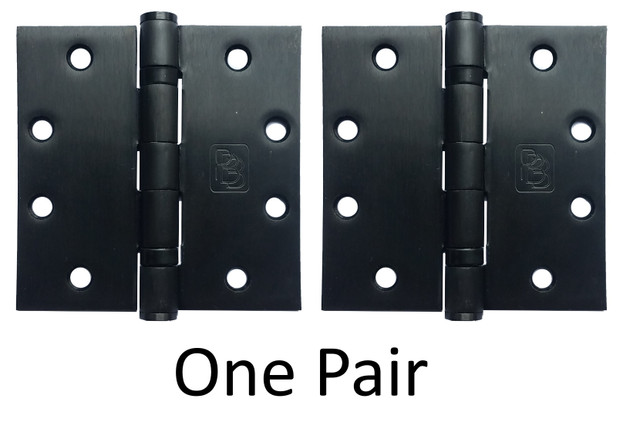 Stainless Steel Ball-Bearing Gate Hinge, 4-1/2" x 4-1/2" Pair