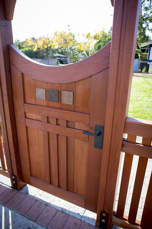 8" Dark Bronze Contemporary Lever Gate Latch