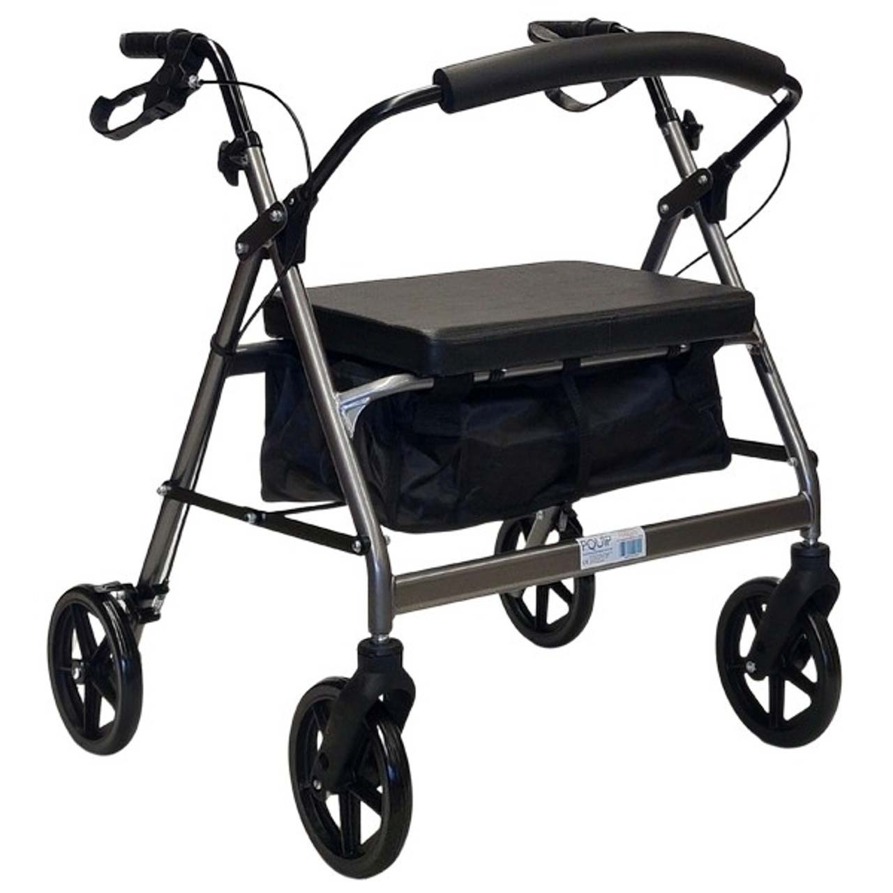Heavy Duty Extra Wide 8" Wheel Rollator | Easy Online Shop