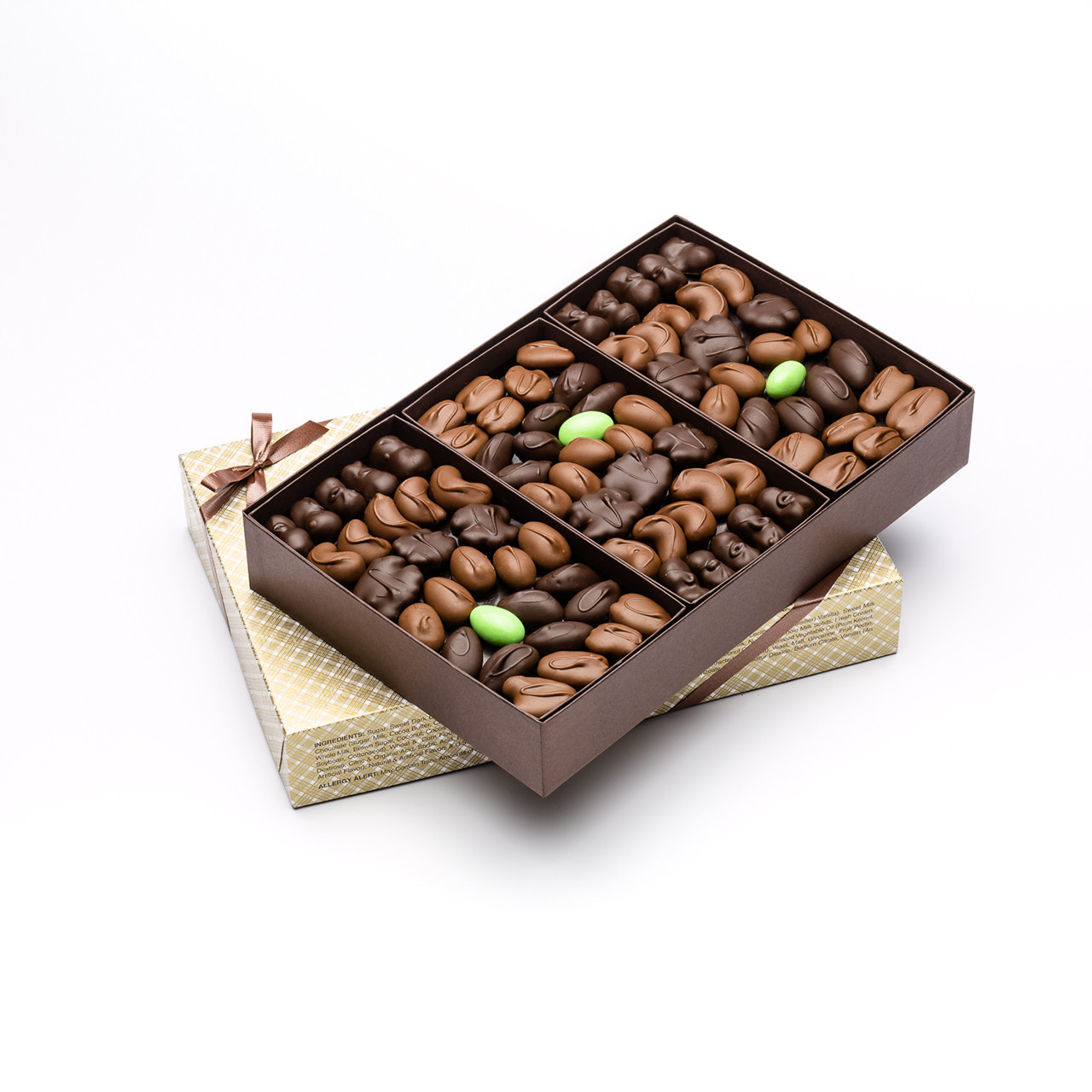 3 lb Box Chocolate Covered Nuts | Josh Early Candies
