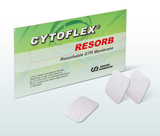 CYTOFLEX RESORBABLE, Resorbable Synthetic Barrier Membrane 12 x 24mm 1 ...
