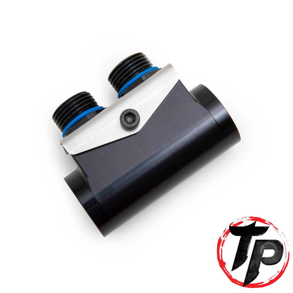 Low Profile Dual Inlet Holley Fuel Rail Adapter | Tick Performance