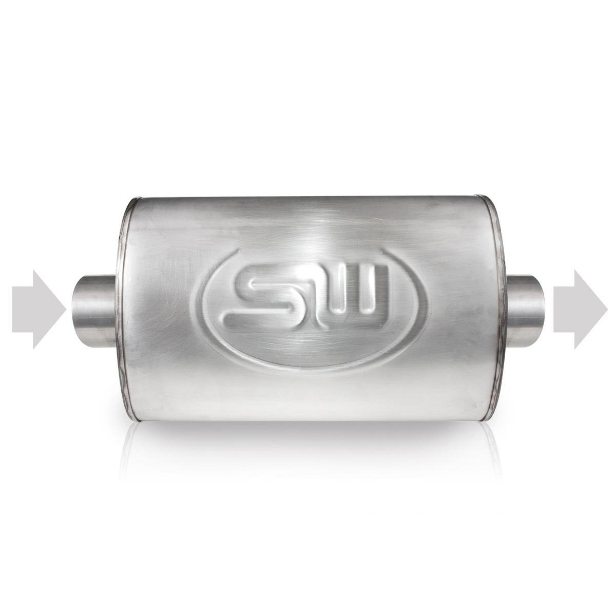 Turbo Chambered Muffler 2-1/2" Center Inlet And Center Outlet - TM4C25C25C