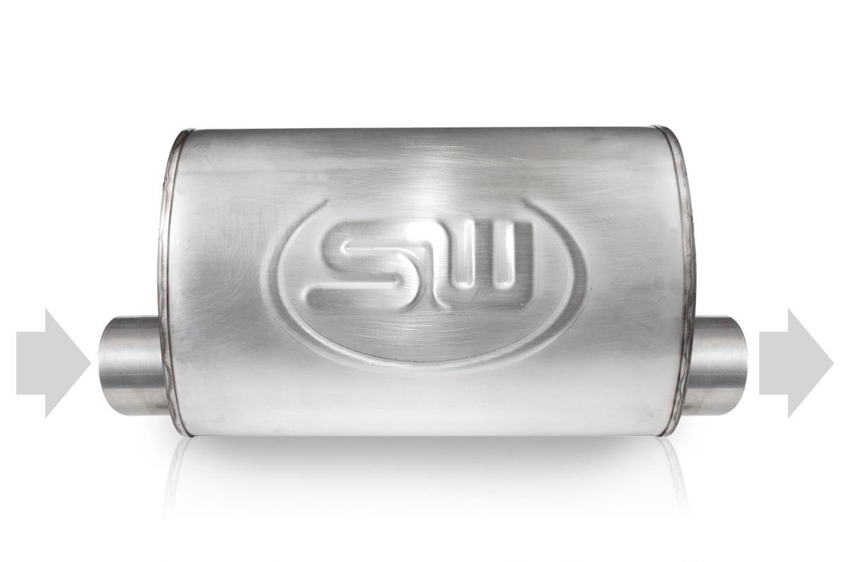 Turbo Chambered Muffler 2-1/2" Offset/Offset Same Side - TM4C25O25OSS