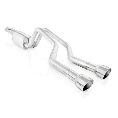 Dual Turbo S-Tube Mufflers Center Exit Y-Pipe Factory Connect - TBTDLMFCBCO