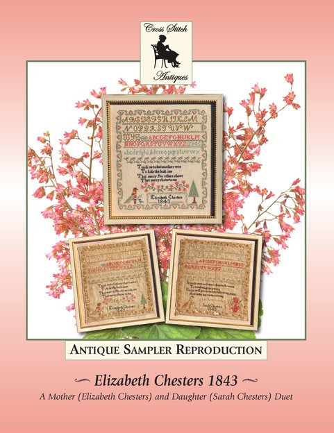 Elizabeth Chesters 1843 Month #5 Antique Sampler of the Month Series