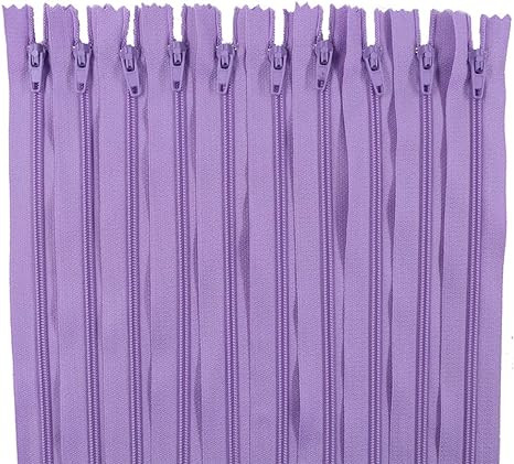 22" Nylon Zipper, Lavender