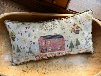 Home for Christmas Sampler Pillow