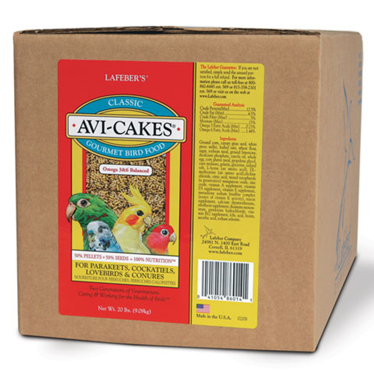 Lafeber Avi Cakes Small Birds 20lb The Bird Toy Store