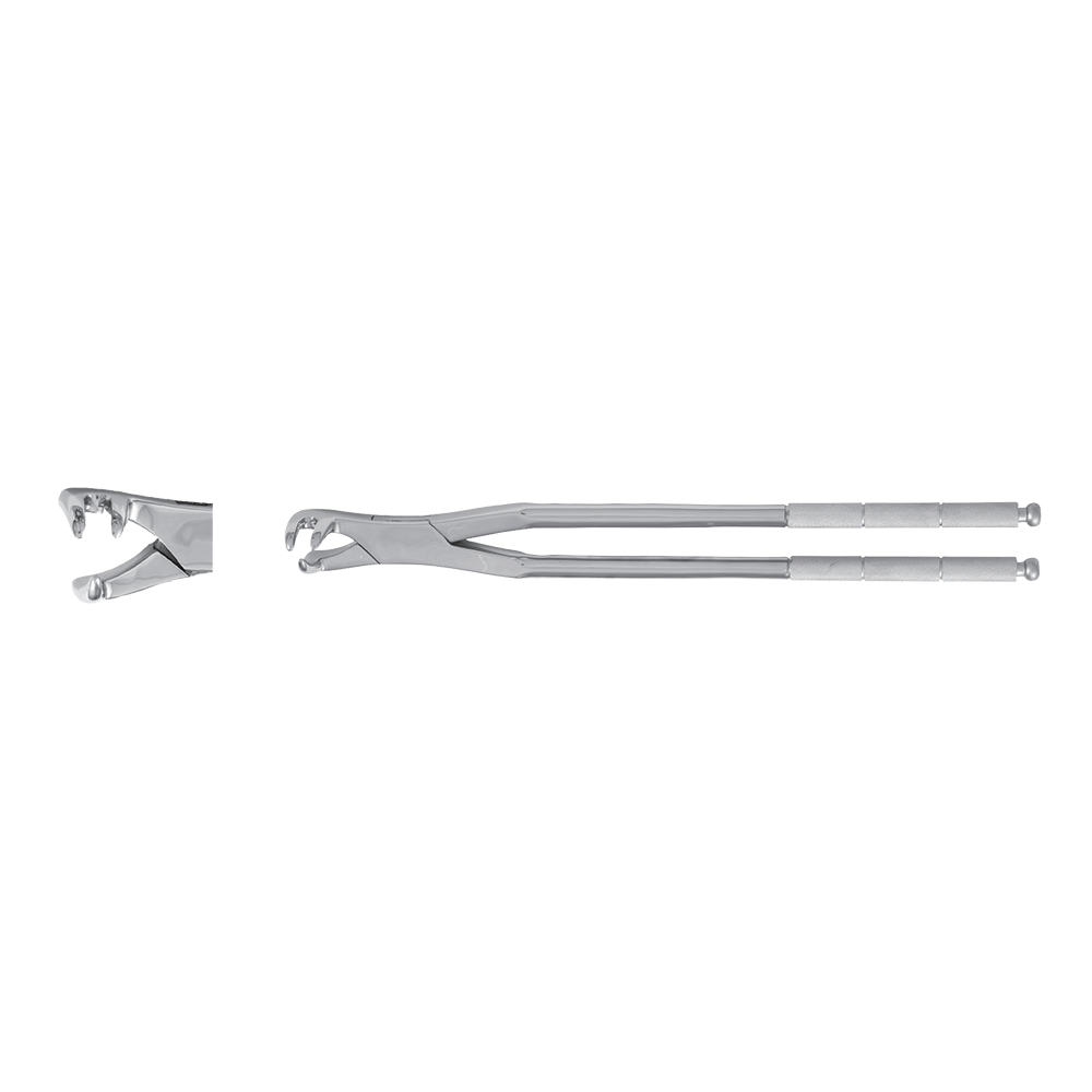19" Three Prong Right Molar forceps -#94525 - Promax Equine Dental
