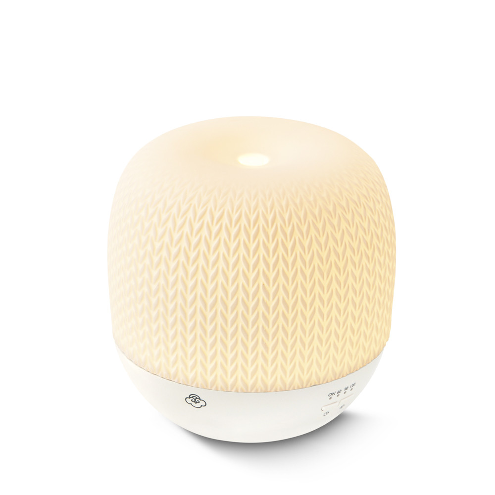 Knit White Ceramic Ultrasonic Diffuser