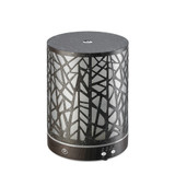 Botanical Indigo 125 Metal Ultrasonic Diffuser Dark Wood Base