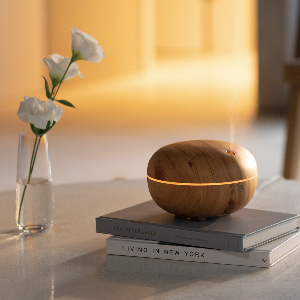 Macaron Light Wood Ultrasonic Aroma Diffuser