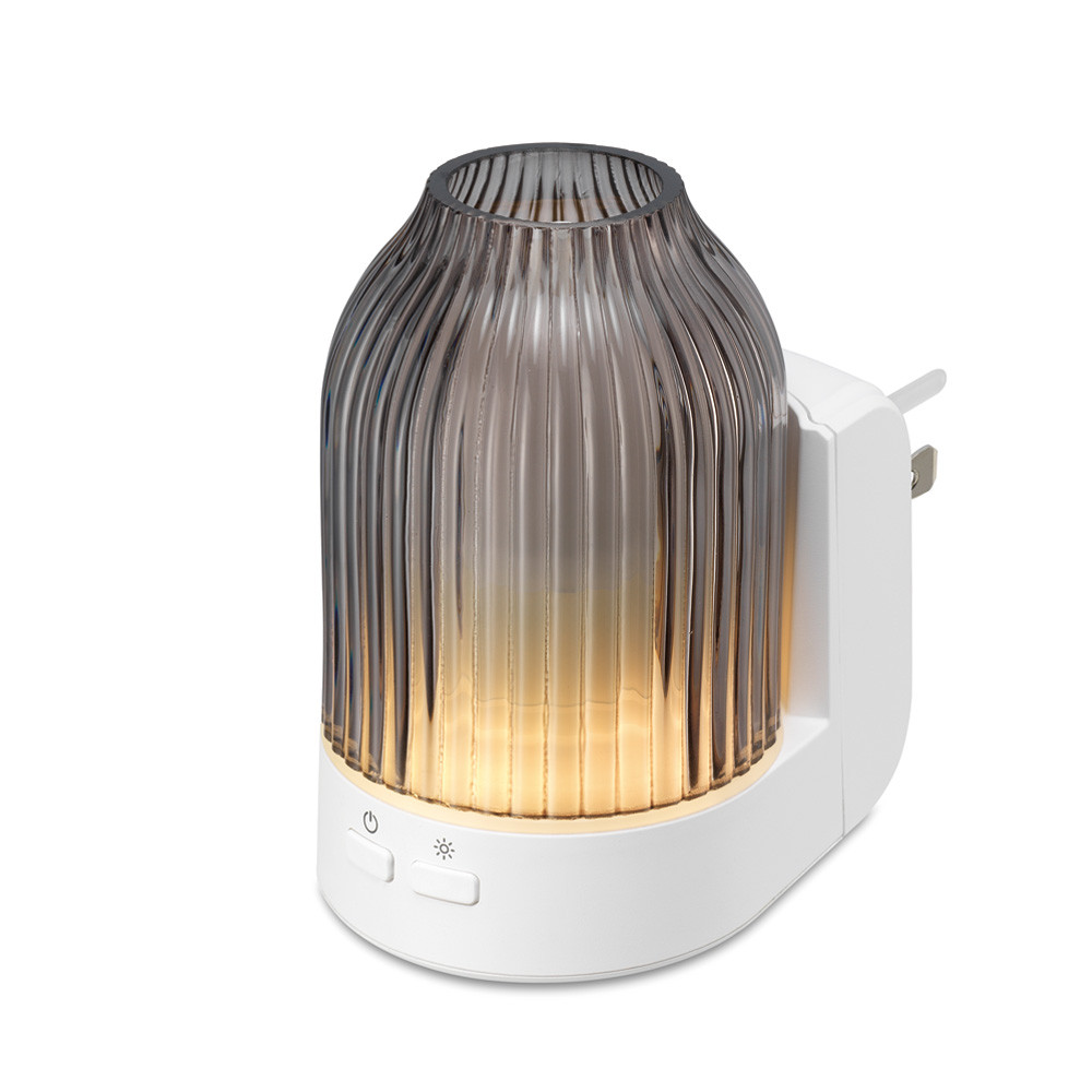 Fountain Grey Glass Essential Oil Wall-Plug