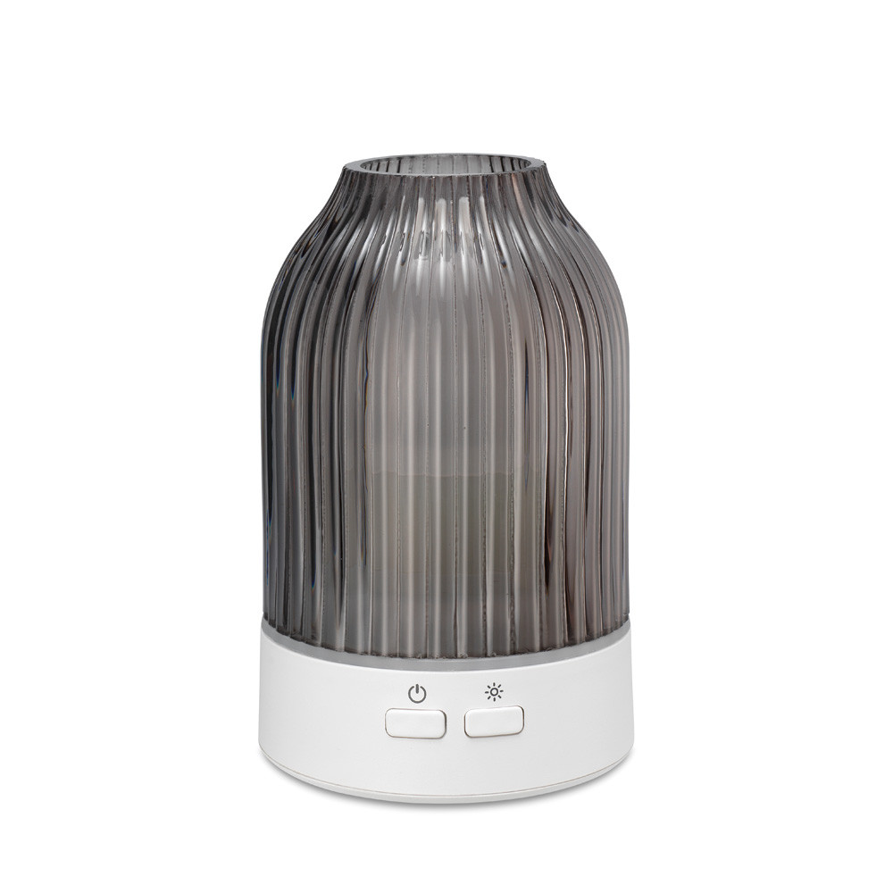 Fountain Grey Glass Essential Oil Wall-Plug