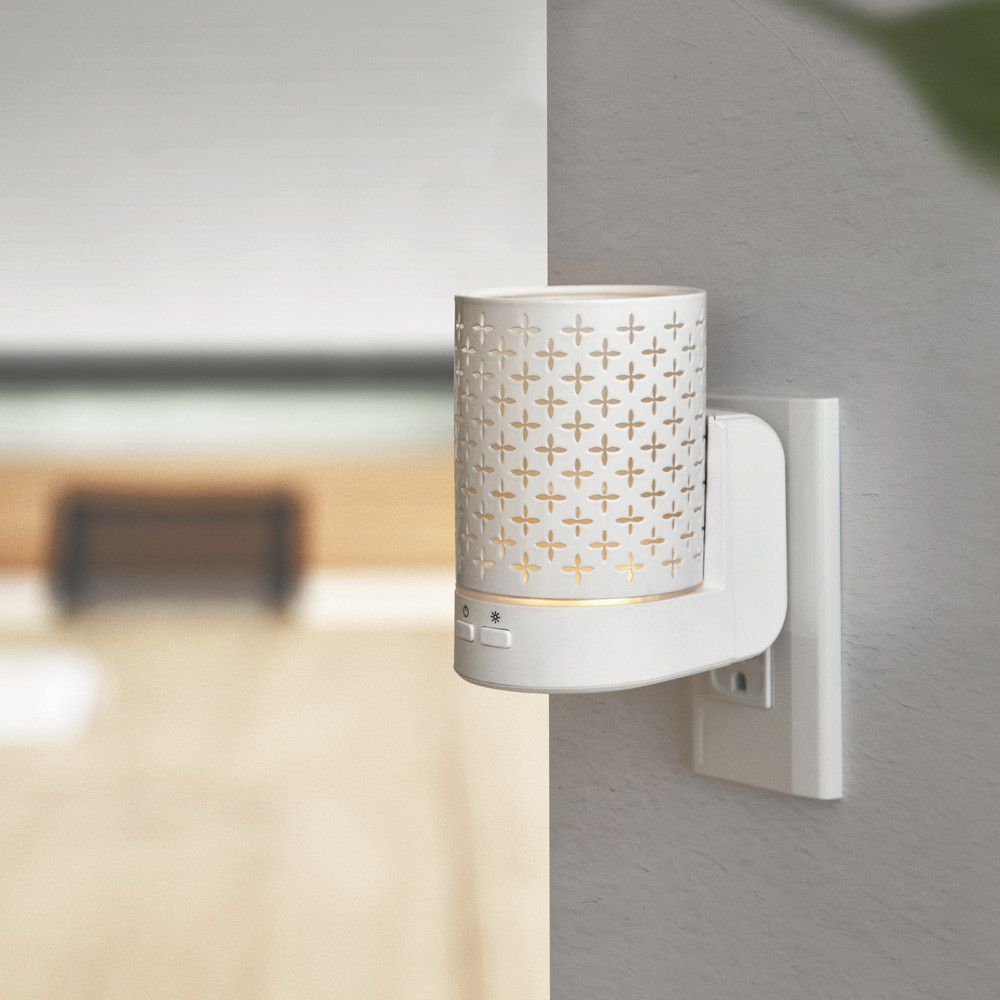 Twilight White Metal Essential Oil Wall-Plug