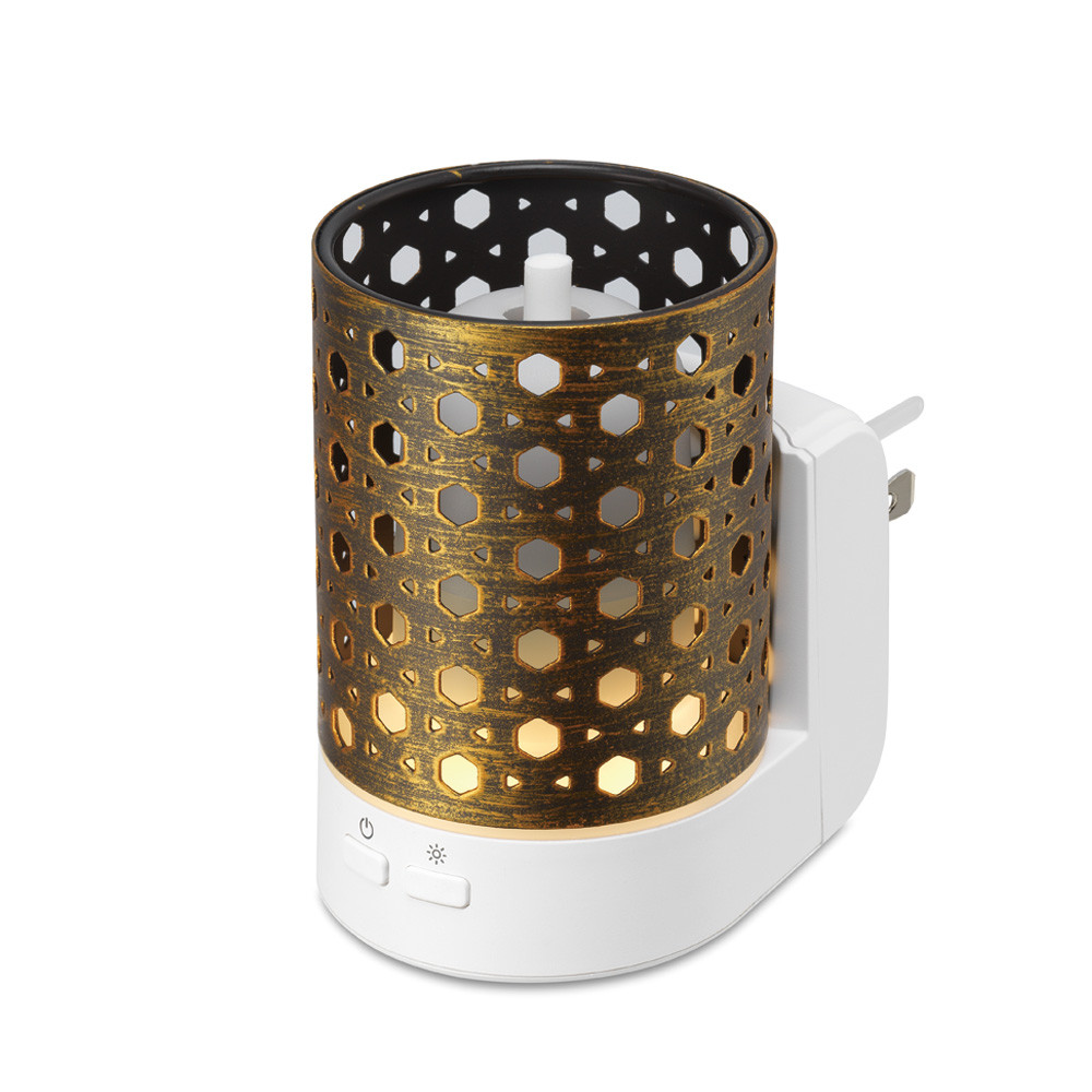Basket Brown Metal Essential Oil Wall-Plug