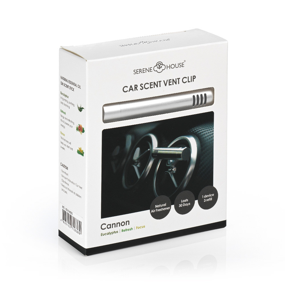 Cannon Silver Car Scent Vent Clip