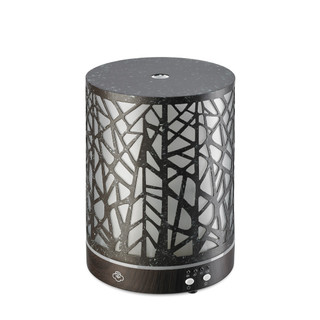 Botanical Indigo 125 Metal Ultrasonic Diffuser Dark Wood Base