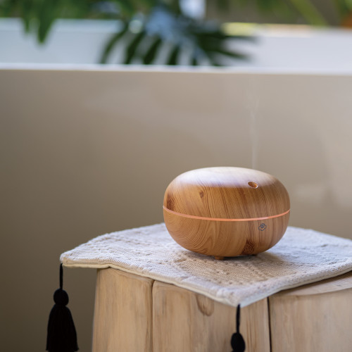 Macaron Light Wood Ultrasonic Aroma Diffuser