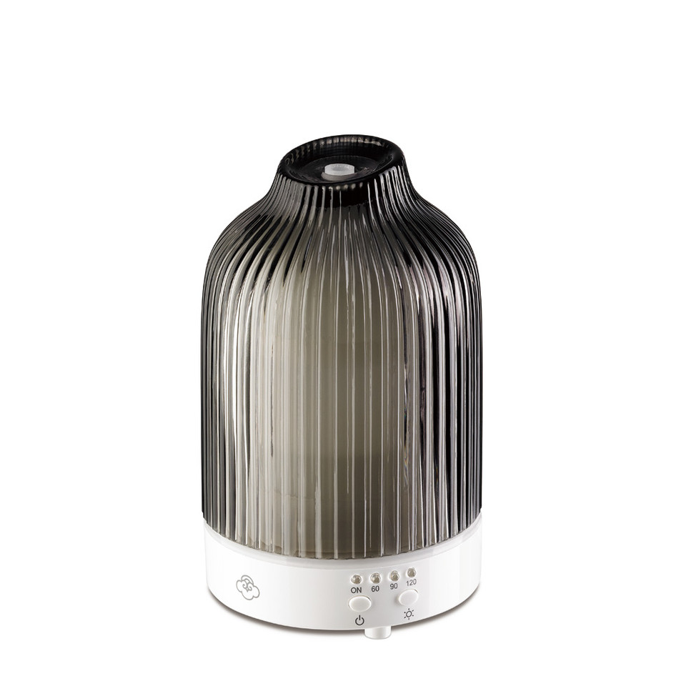 Fountain Grey Glass Essential Oil Wall-Plug