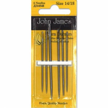 John James Yarn Darners, Size 14/18, 6 Ct - The Batty Lady