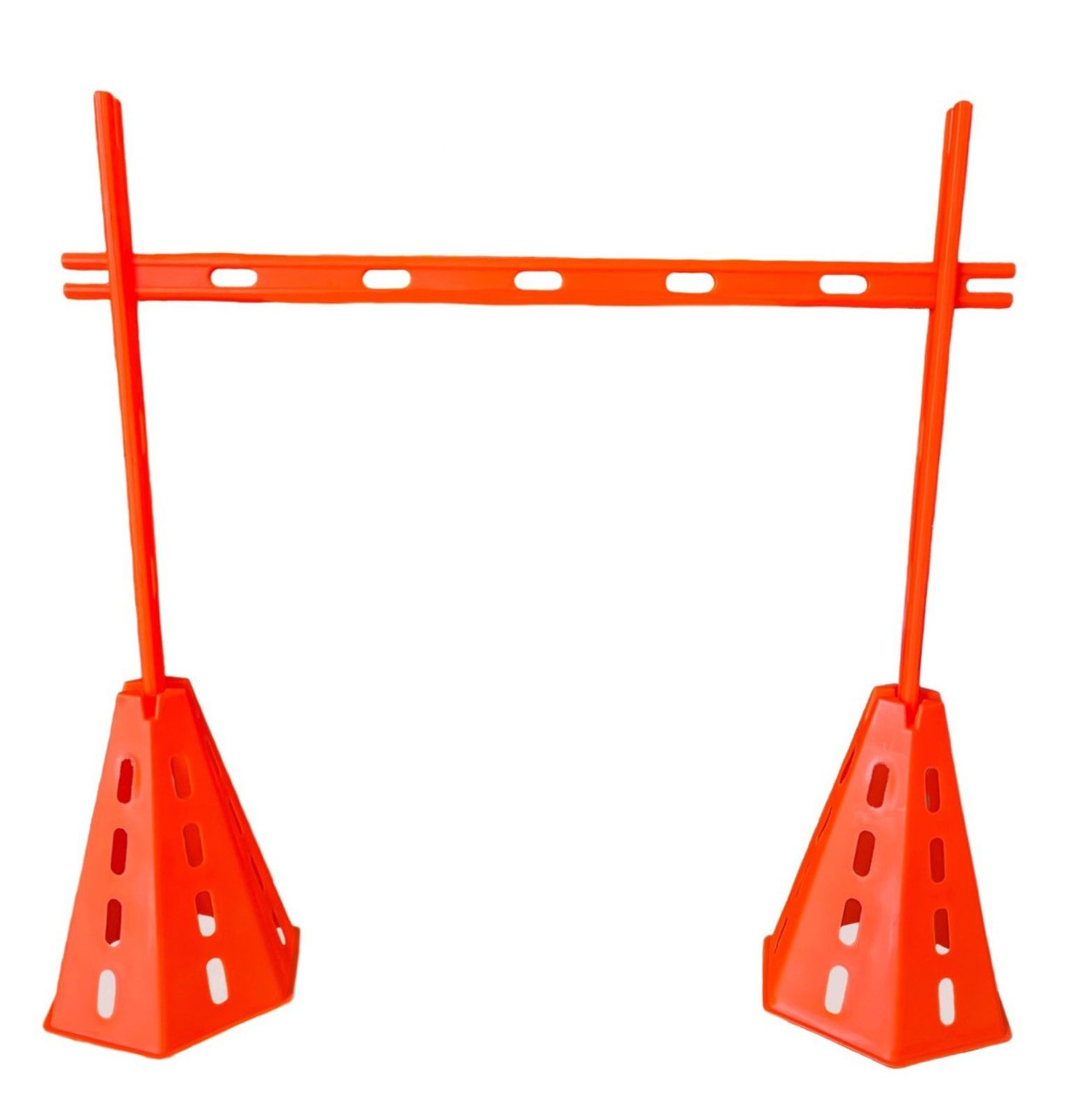 Adjustable Agility Cone Hurdles: Including 12 Cones, 6 Bars and 1 Bag ...