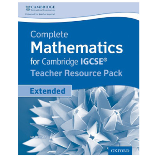 Complete Mathematics For Cambridge Igcse Extended Teacher Resource Pack