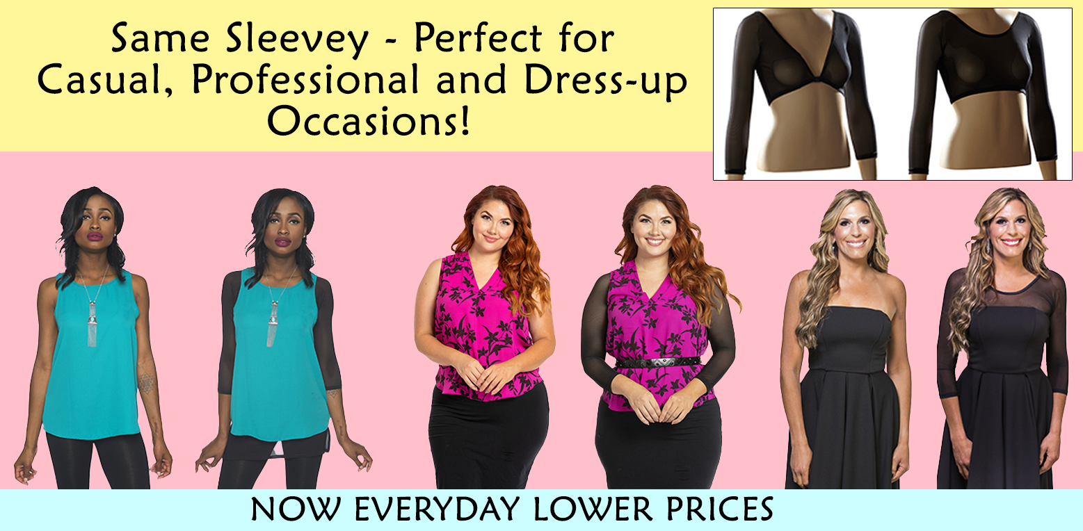 Women's Under Sleeves | Mesh & Lace Arm Shapers | Sleevey Wonders