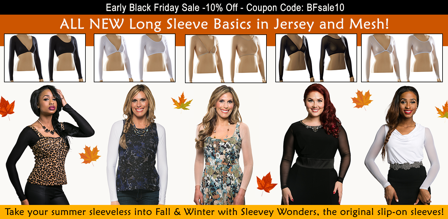 Women's Under Sleeves | Mesh & Lace Arm Shapers | Sleevey Wonders