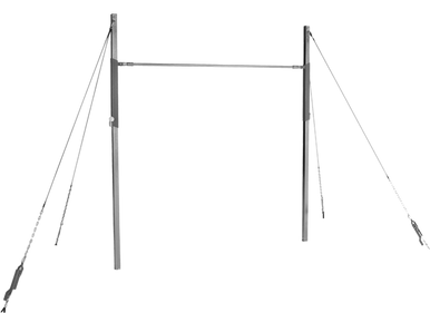 ADJUSTABLE SINGLE BAR TRAINER WITH STEEL RAIL - GymLinks Equipment